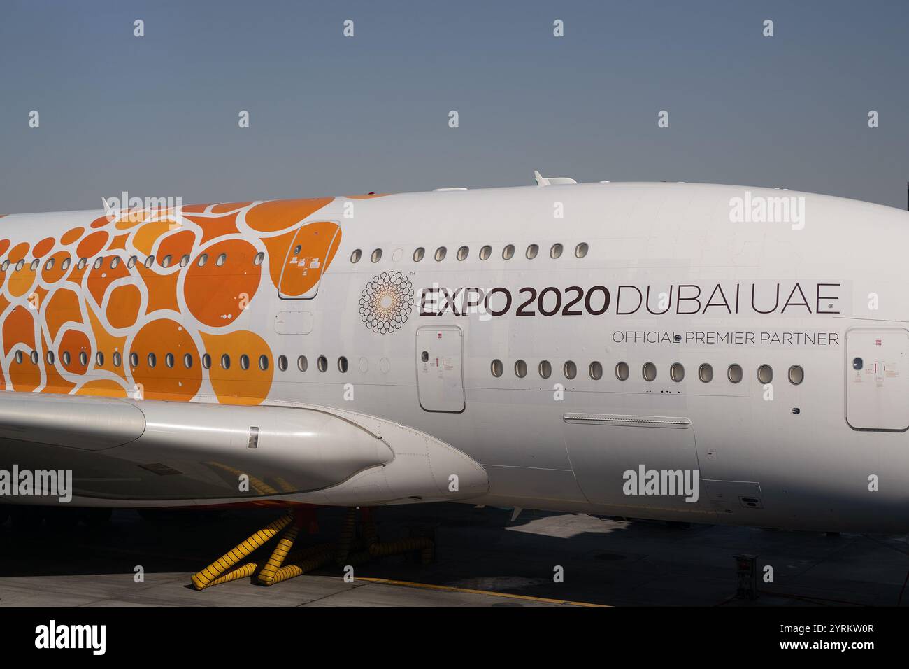 DUBAI, UAE - FEBRUARY 21, 2019: Dubai Expo 2020 sign as seen on an ...