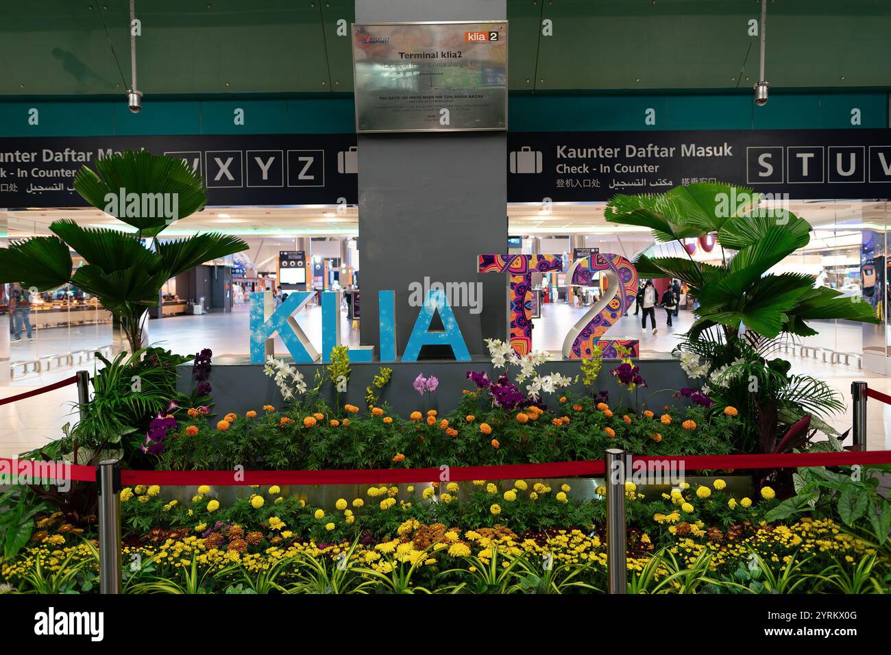 KUALA LUMPUR, MALAYSIA - NOVEMBER 14, 2023: KLIA T2 sign as seen in the ...