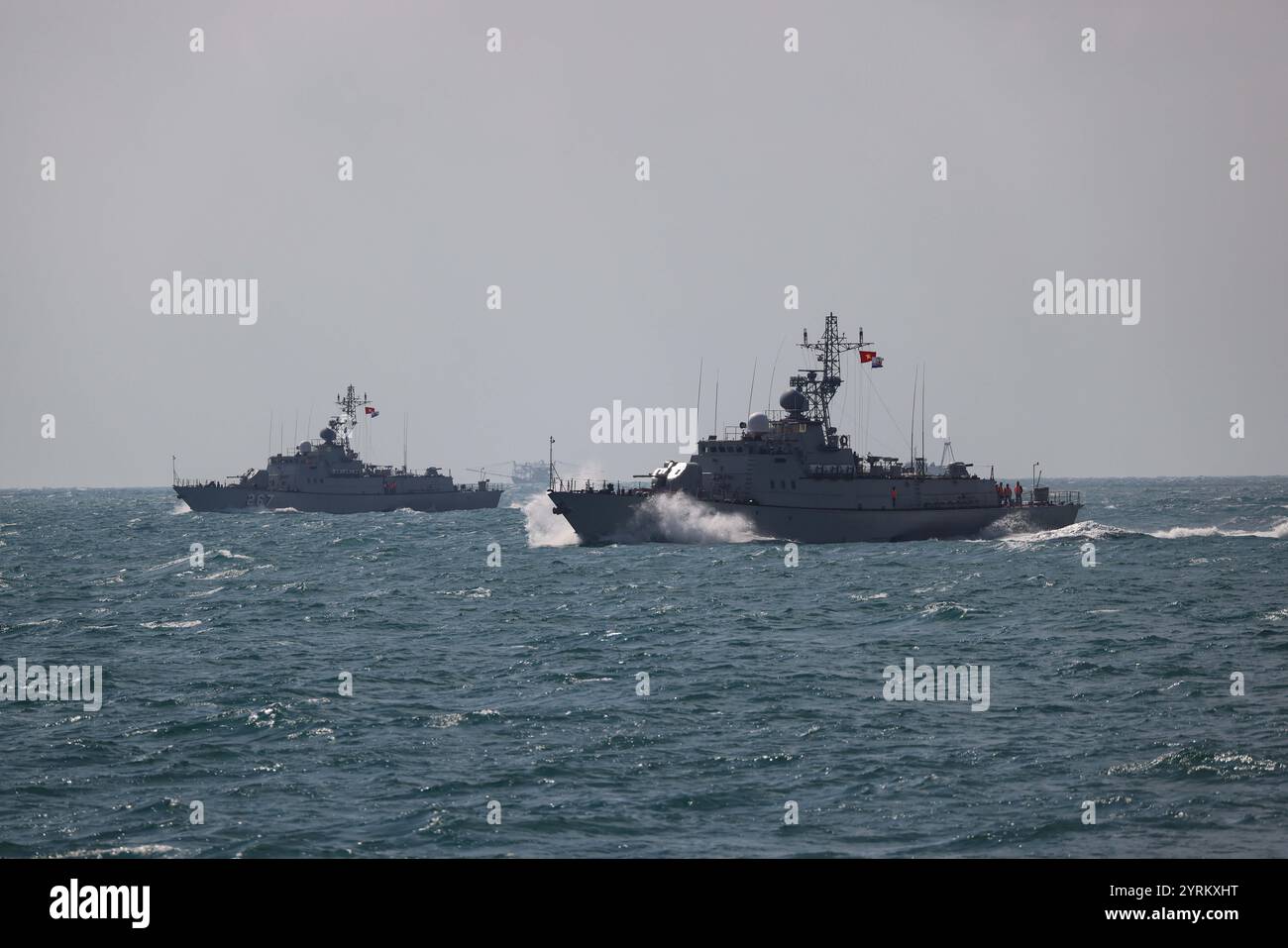Guangzhou. 3rd Dec, 2024. Vessels from Vietnamese navy are pictured ...
