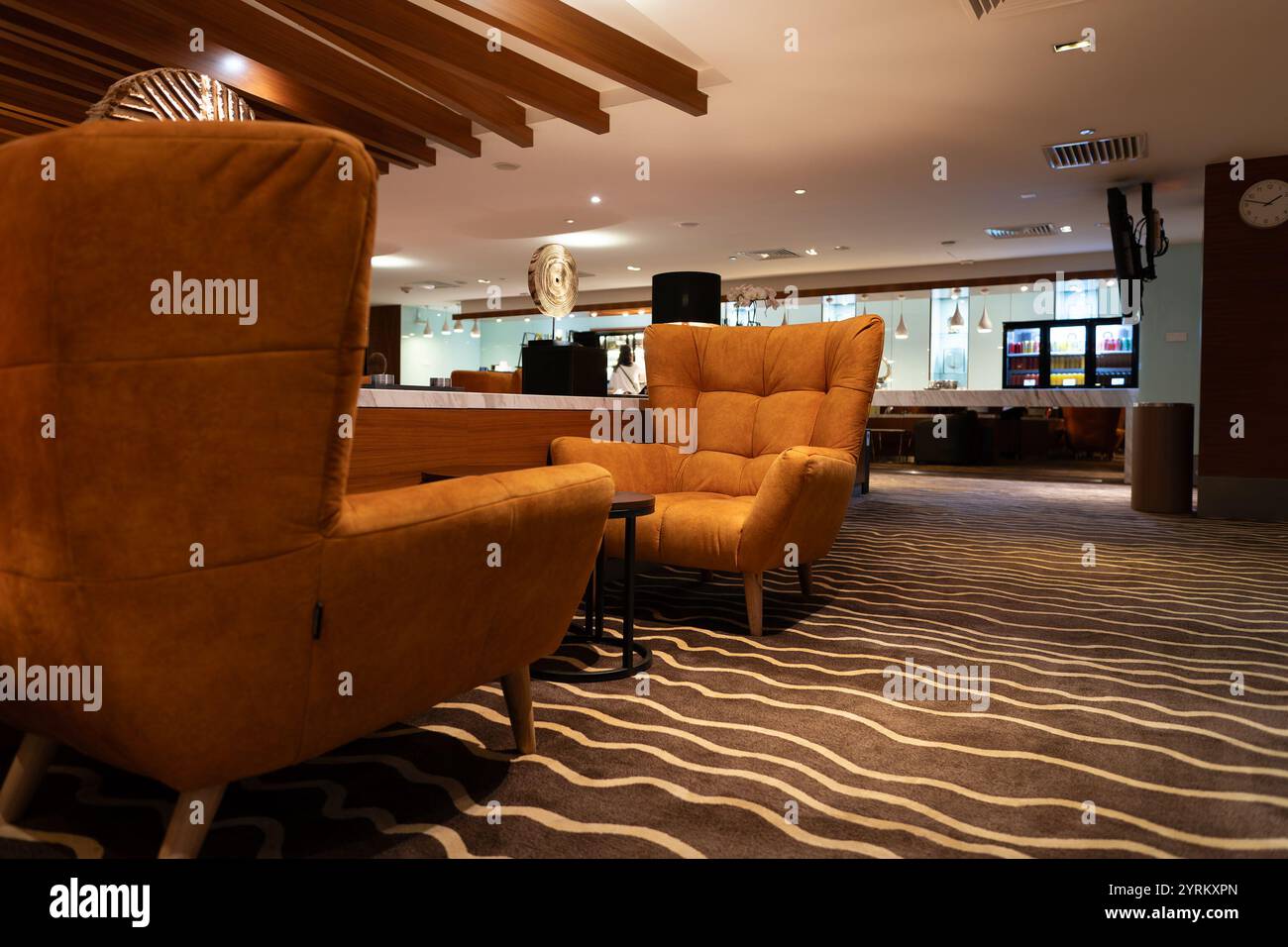 KUALA LUMPUR, MALAYSIA - NOVEMBER 15, 2023: interior shot of Sky Suite ...