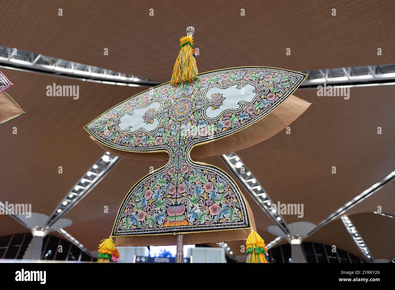 KUALA LUMPUR, MALAYSIA - NOVEMBER 28, 2023: a Wau kite, a traditional ...