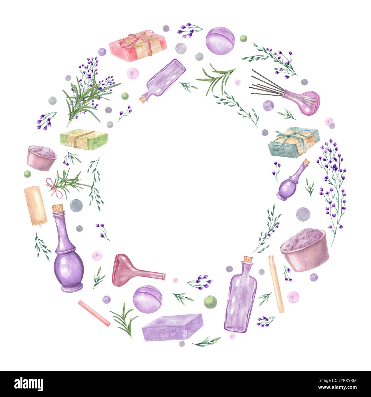 Glass bath salt bottle Cut Out Stock Images & Pictures - Alamy