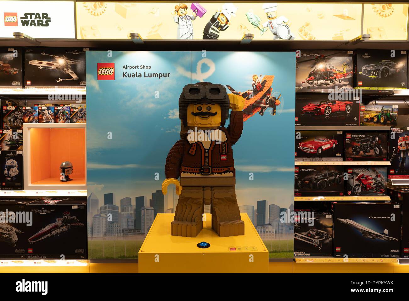 KUALA LUMPUR, MALAYSIA - NOVEMBER 15, 2023: interior shot of Lego store ...