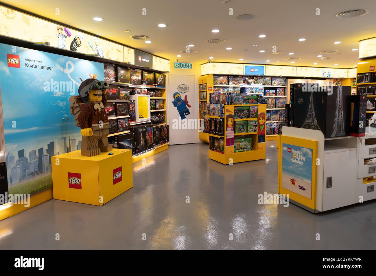 KUALA LUMPUR, MALAYSIA - NOVEMBER 15, 2023: interior shot of Lego store ...