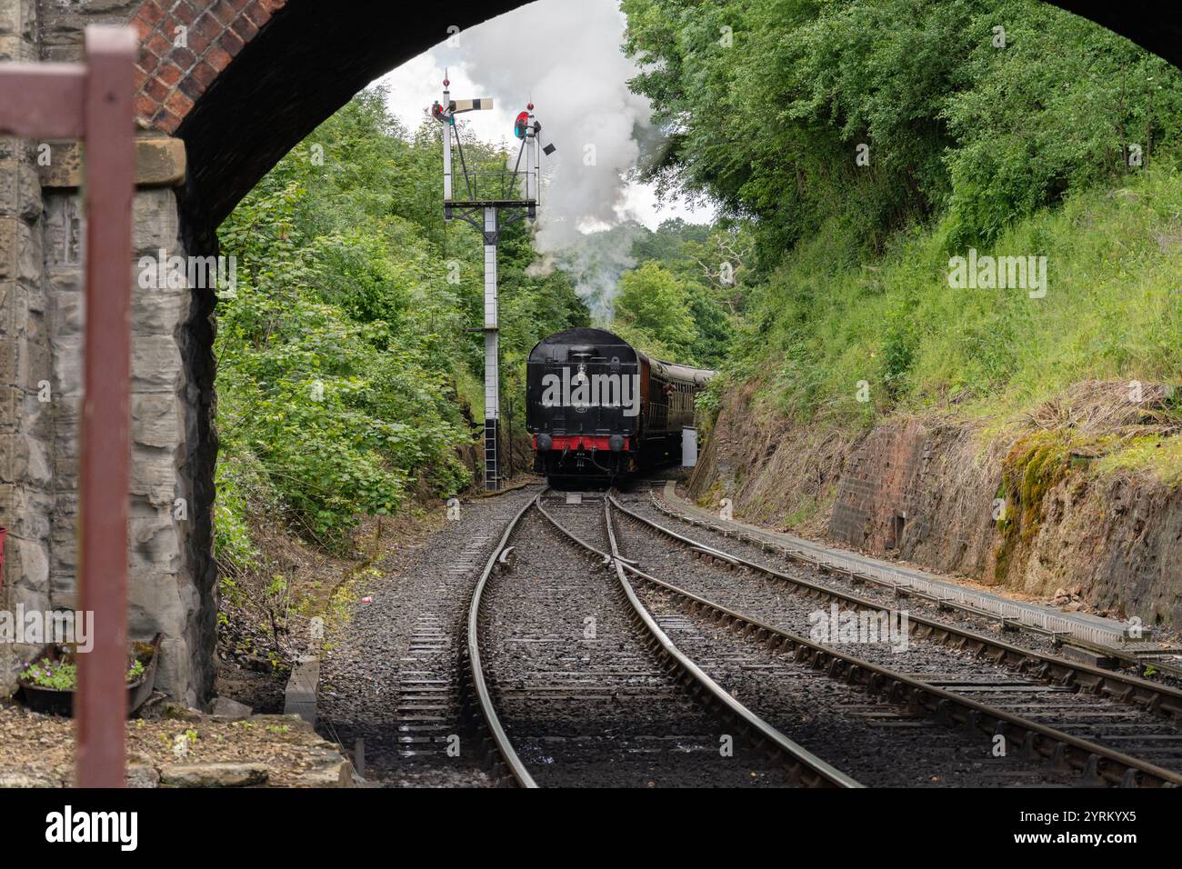 Severn Valley Railway, Arley, Worcestershire, 16-06-2019. A vintage ...