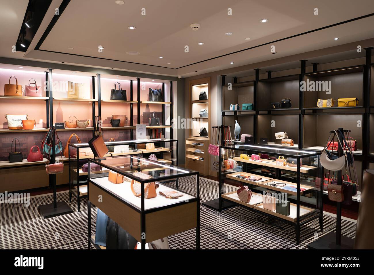 KUALA LUMPUR, MALAYSIA - NOVEMBER 15, 2023: interior shot of the Coach ...