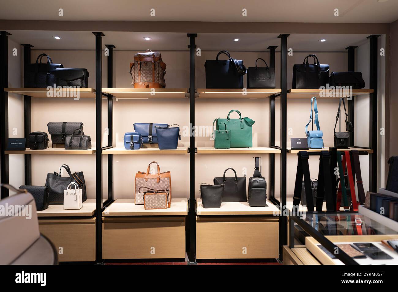 KUALA LUMPUR, MALAYSIA - NOVEMBER 15, 2023: interior shot of the Coach ...