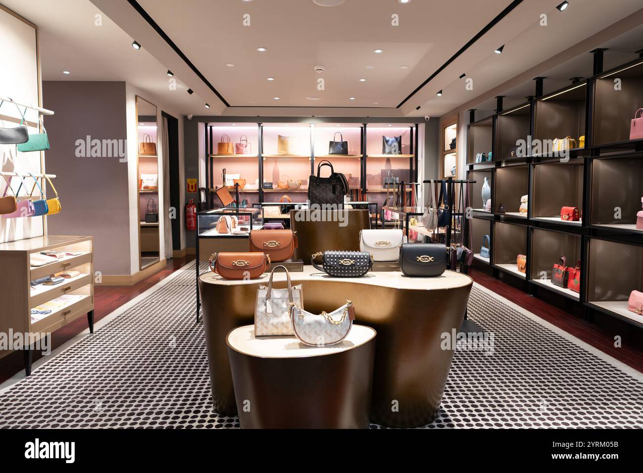 KUALA LUMPUR, MALAYSIA - NOVEMBER 15, 2023: interior shot of the Coach ...