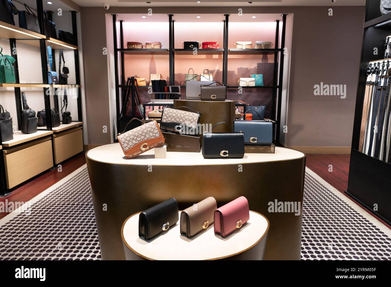 KUALA LUMPUR, MALAYSIA - NOVEMBER 15, 2023: interior shot of the Coach ...