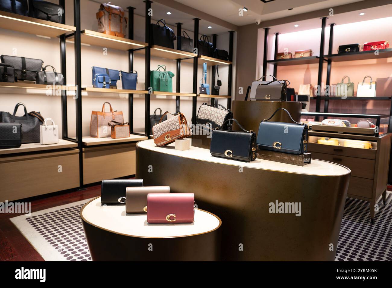 KUALA LUMPUR, MALAYSIA - NOVEMBER 15, 2023: interior shot of the Coach ...