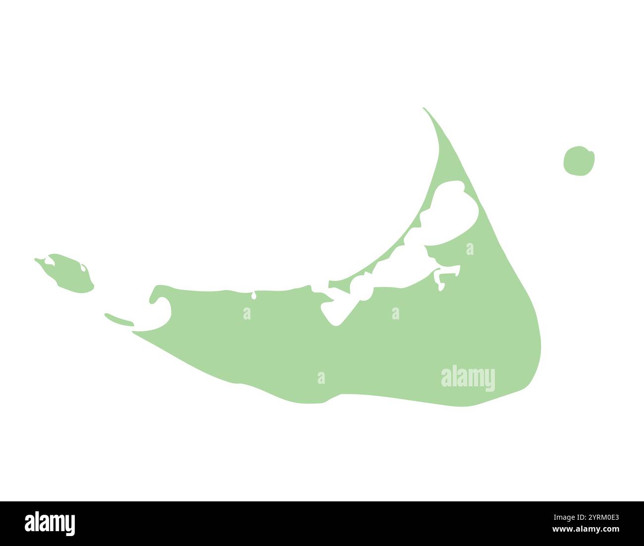 Nantucket island map hi-res stock photography and images - Alamy