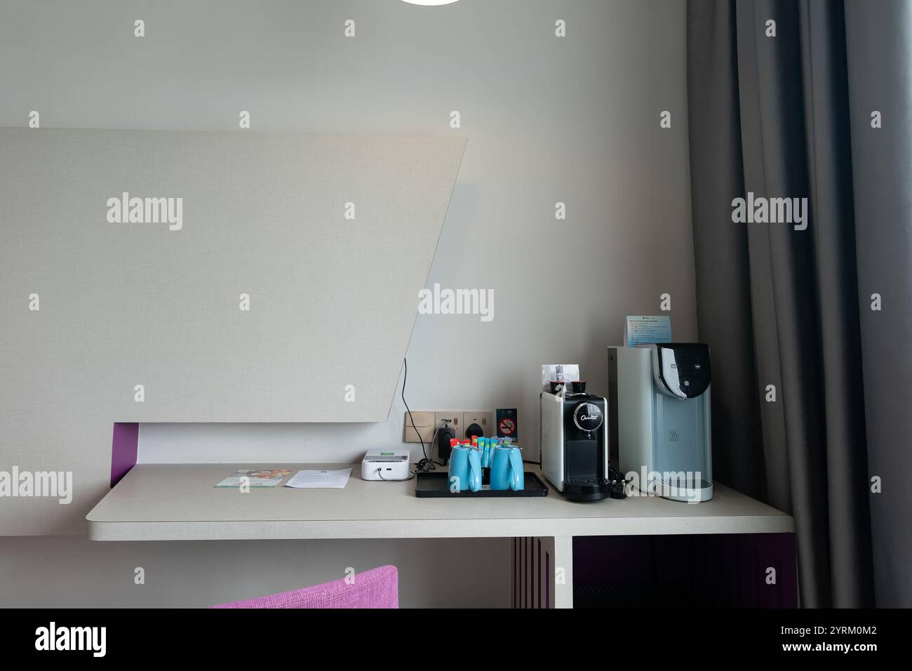 KOTA BHARU, MALAYSIA - NOVEMBER 15, 2023: refreshment station with a ...