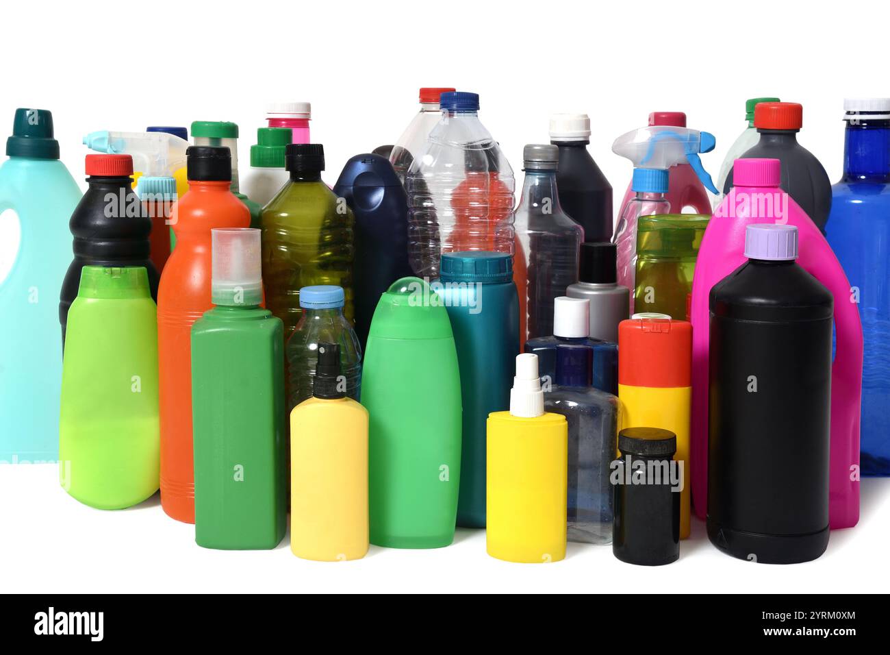Close up white plastic bottles hi-res stock photography and images - Alamy