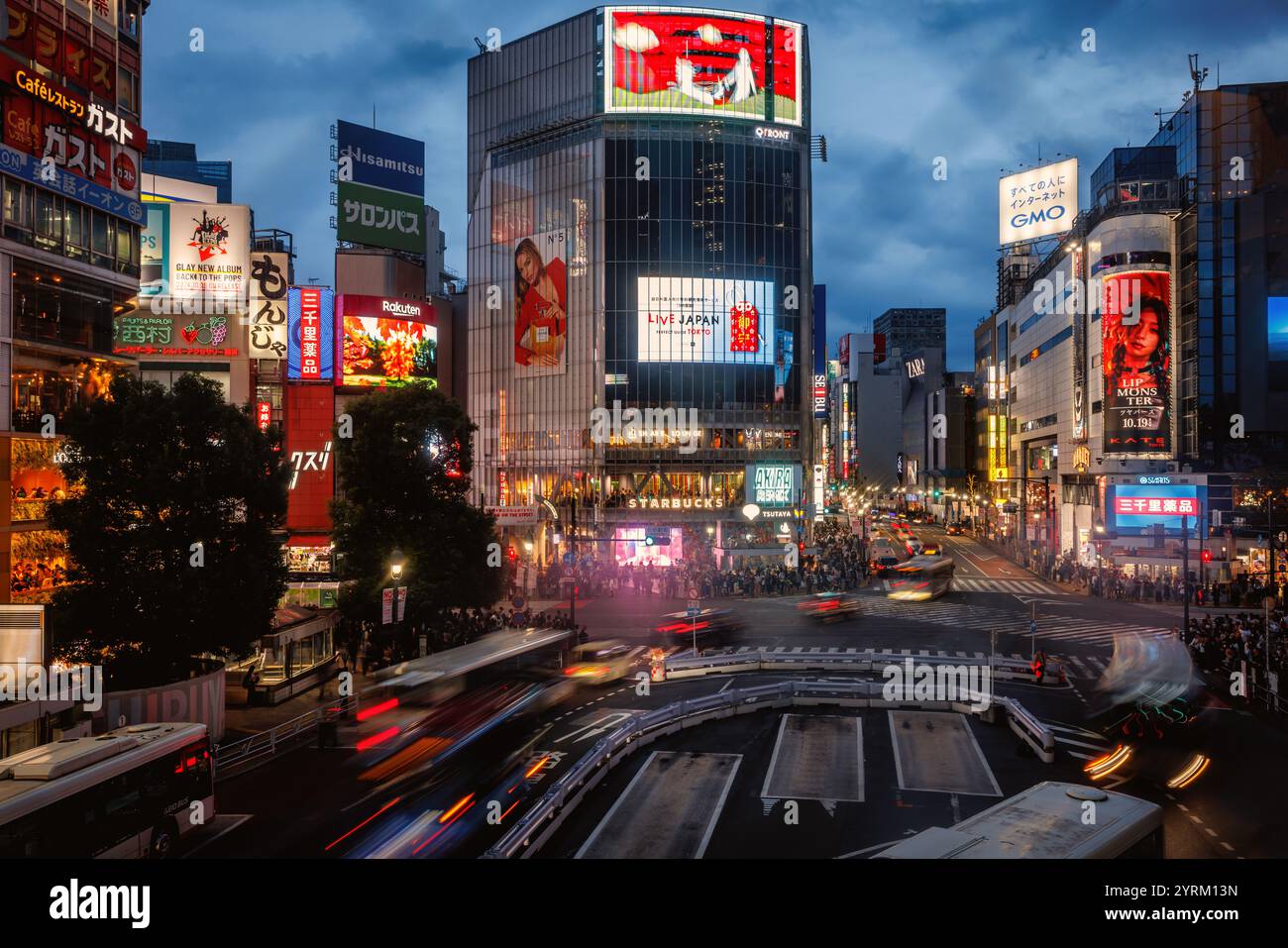 TOKYO, JAPAN - October, 22, 2024: The bustling Shibuya Crossing in ...
