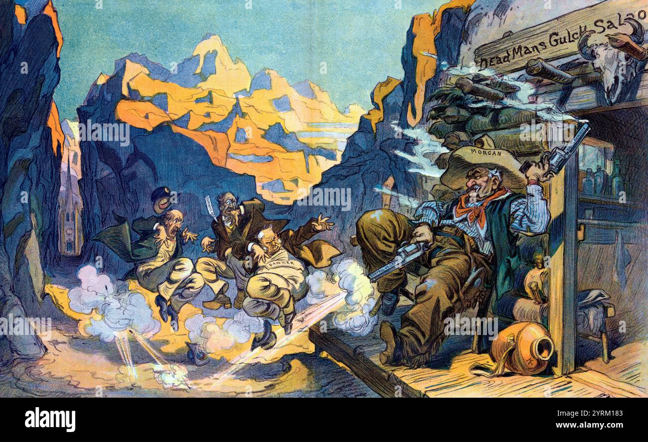 "Dance, you boobs. Dance!" by Udo Keppler, 1872-1956, artist. Published ...