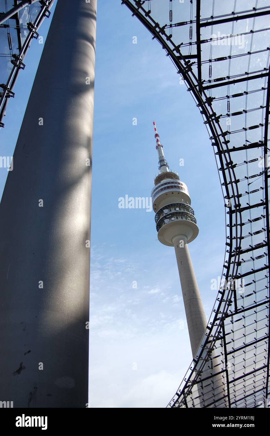 Roof top view with tv tower hi-res stock photography and images - Alamy