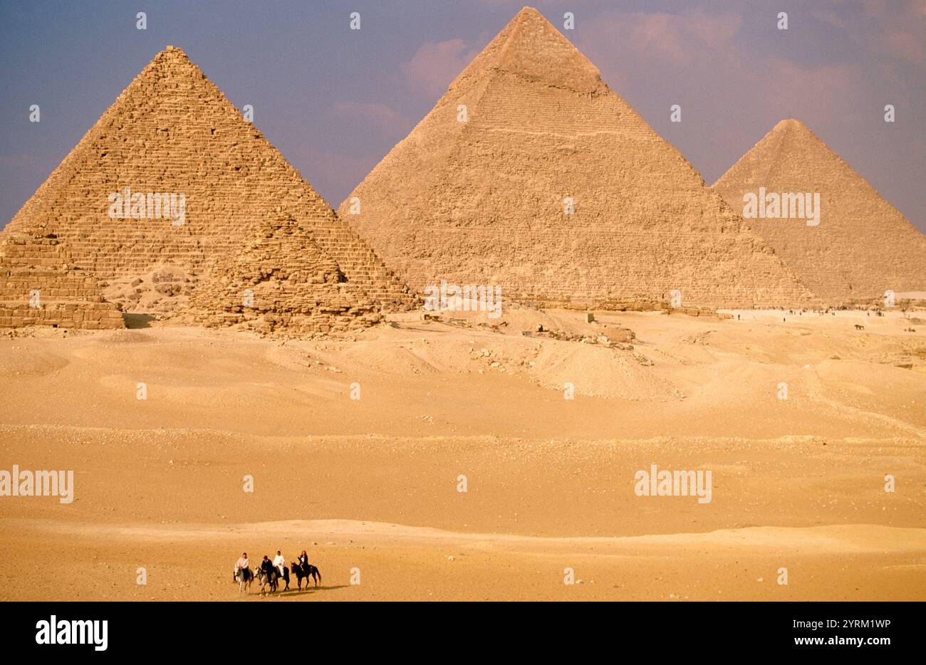 Pyramids of Giza. Cairo. Egypt Stock Photo - Alamy