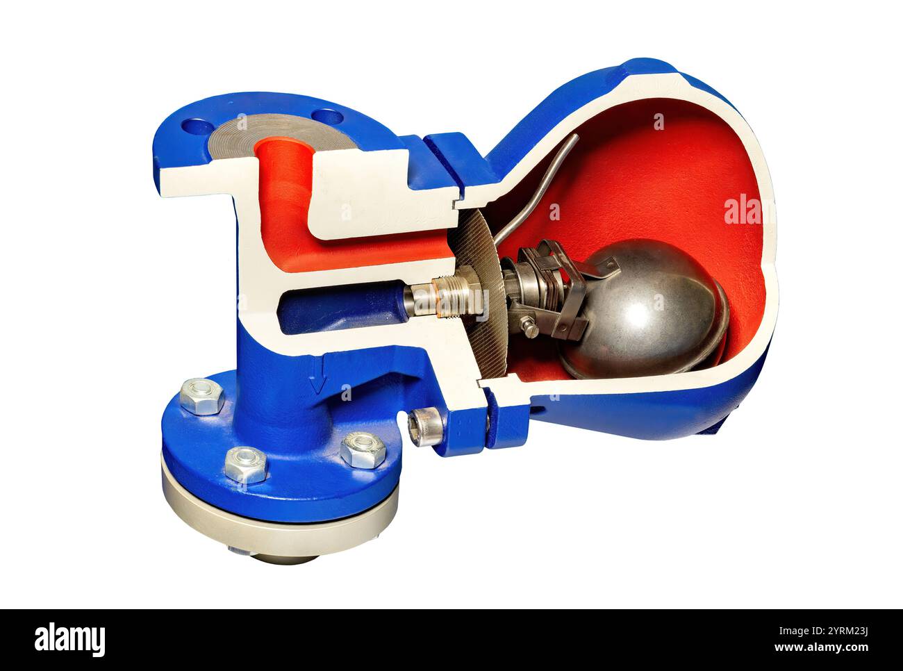 Intricate design reveals the inner workings of a valve, highlighting ...