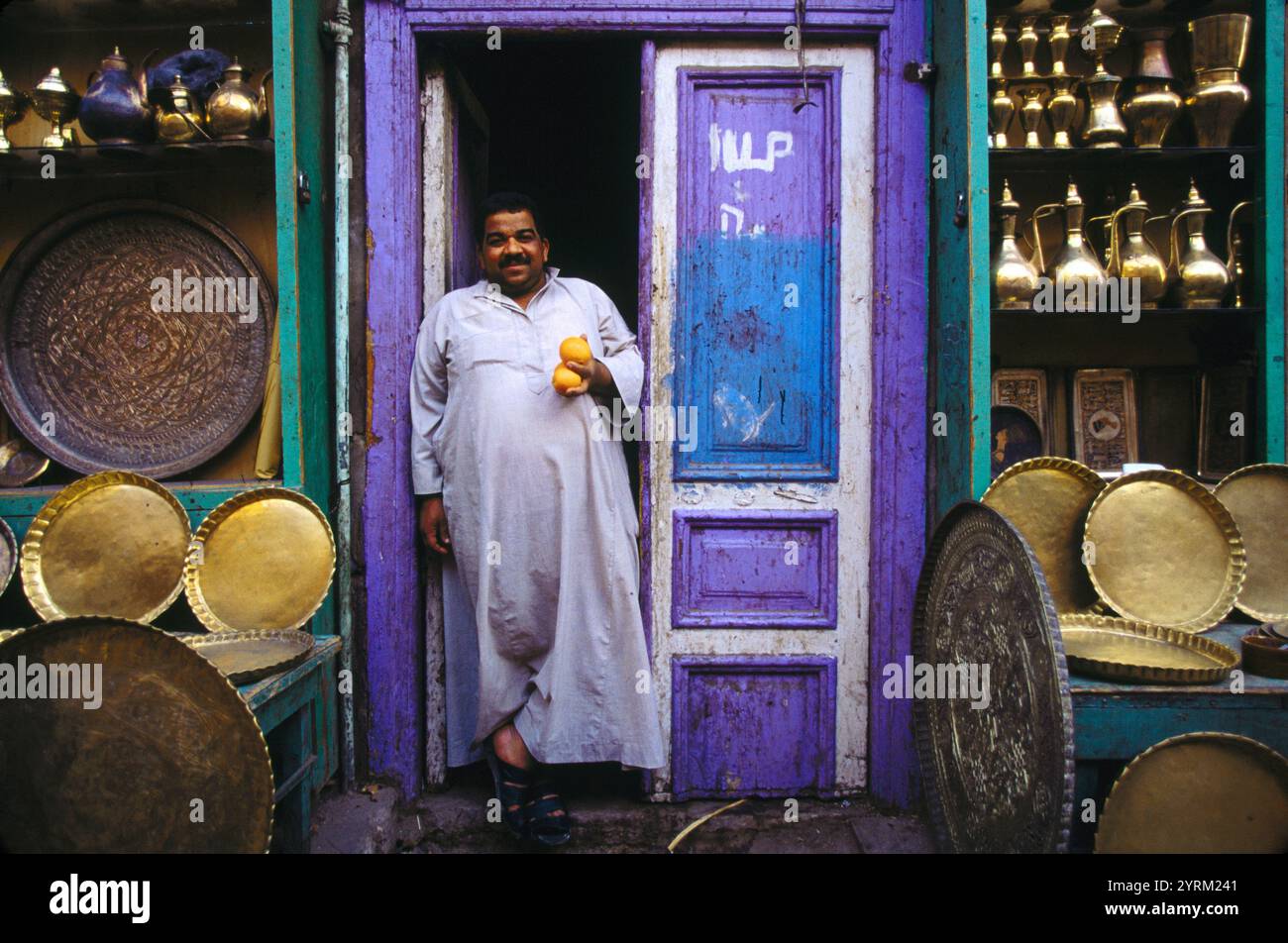 Fruit seller. Luxor. Egypt Stock Photo - Alamy