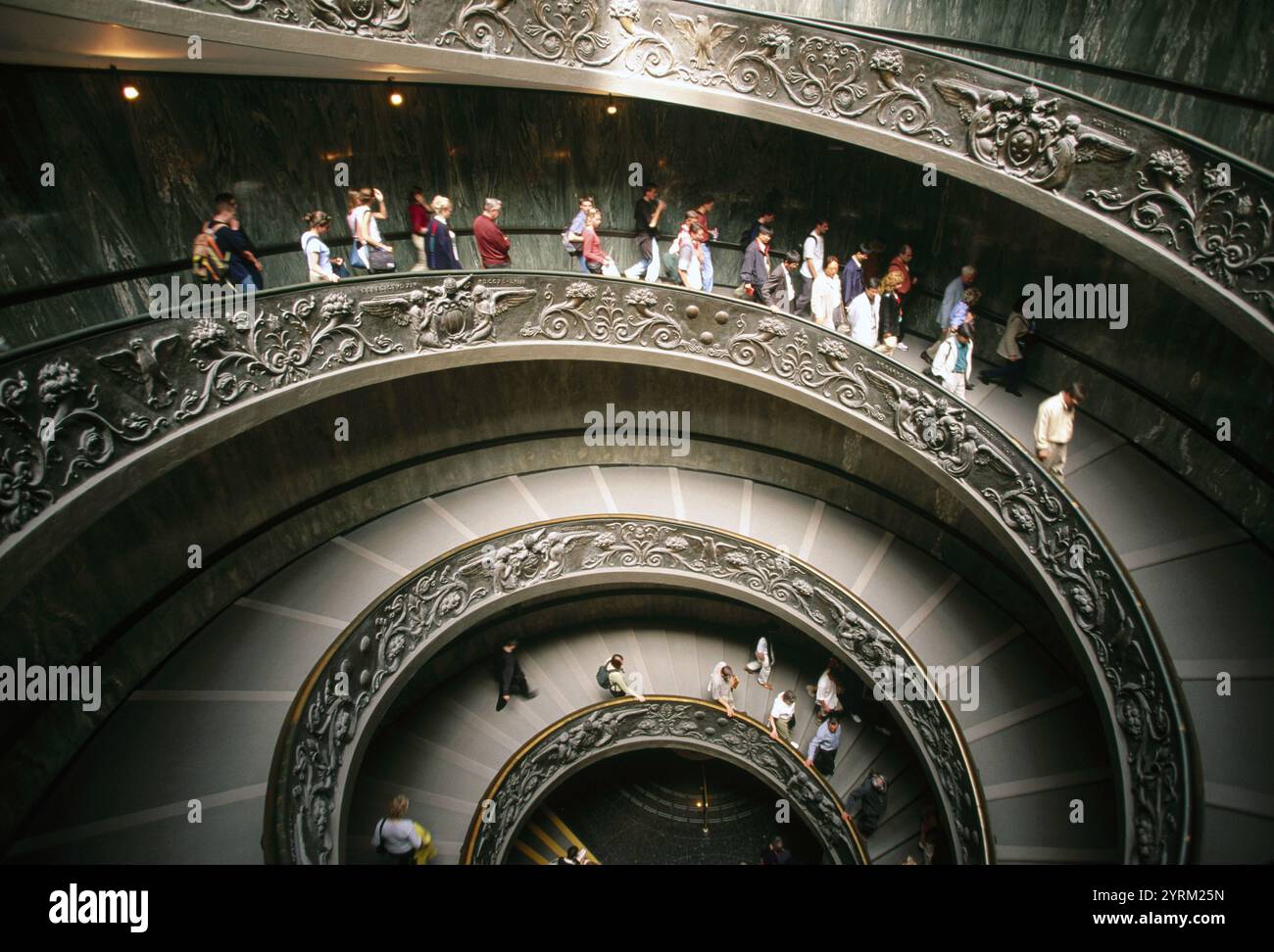 Entry stairs to Vatican Museums. Vatican City. Rome. Italy Stock Photo ...