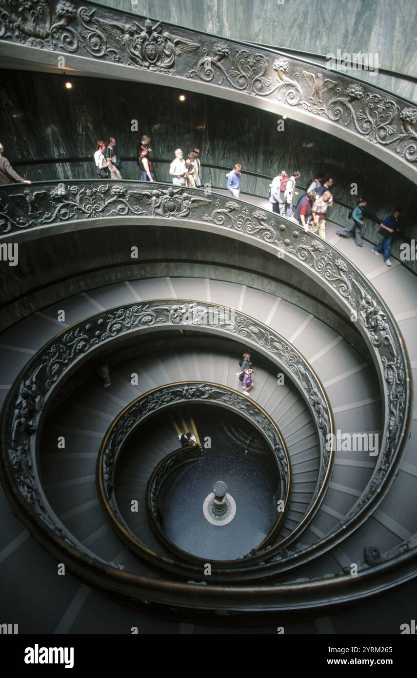Entry stairs to Vatican Museums. Vatican City. Rome. Italy Stock Photo ...