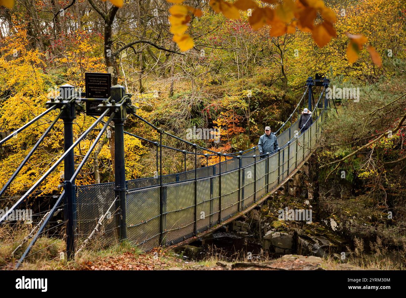 Low force is also the site of the wynch bridge hi-res stock photography ...
