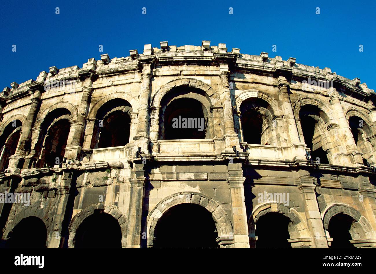 Roman amphitheatre. Nimes. France Stock Photo - Alamy