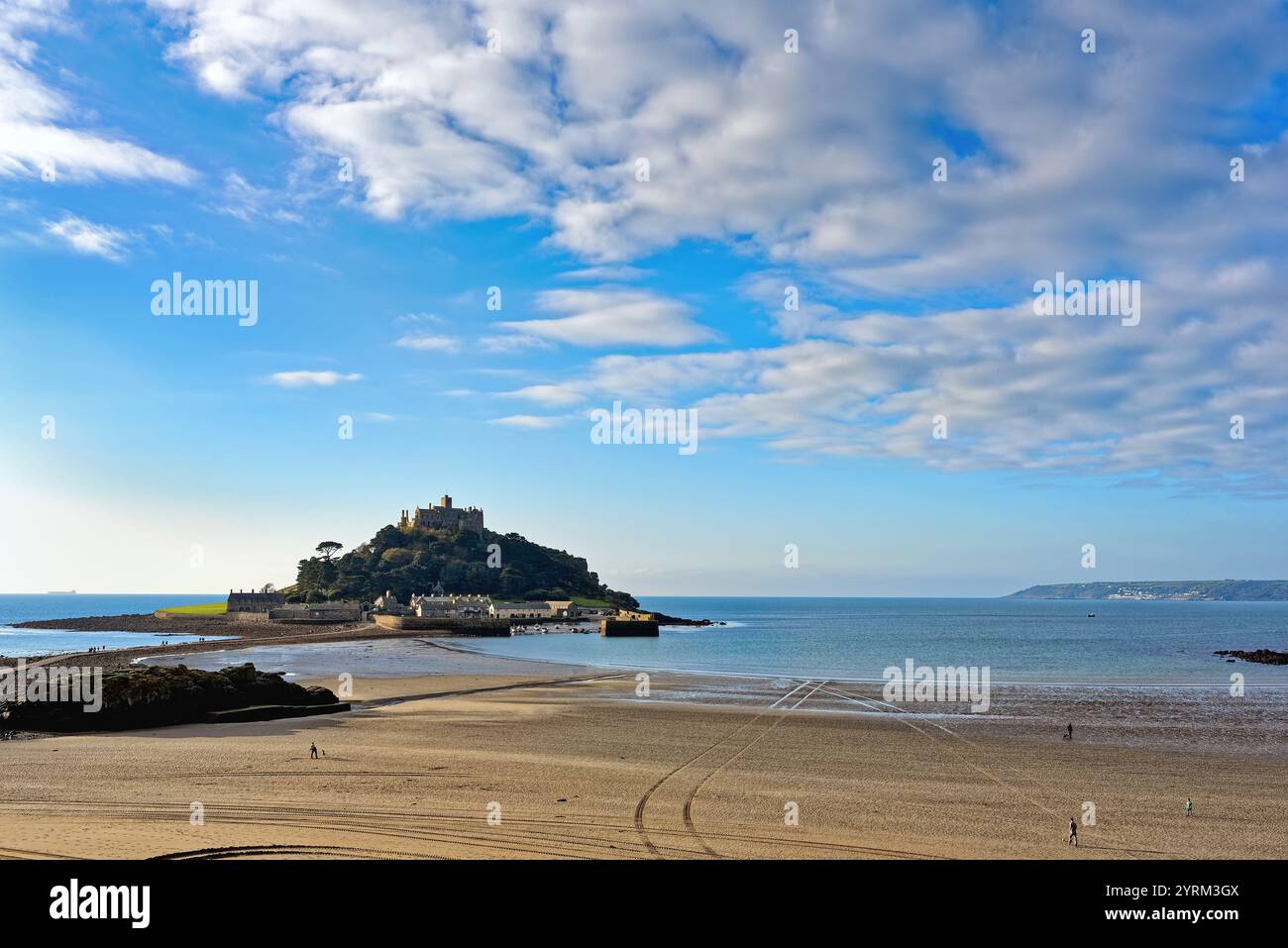 Early morning autumnal light at St Michaels Mount Marazion Cornwall ...
