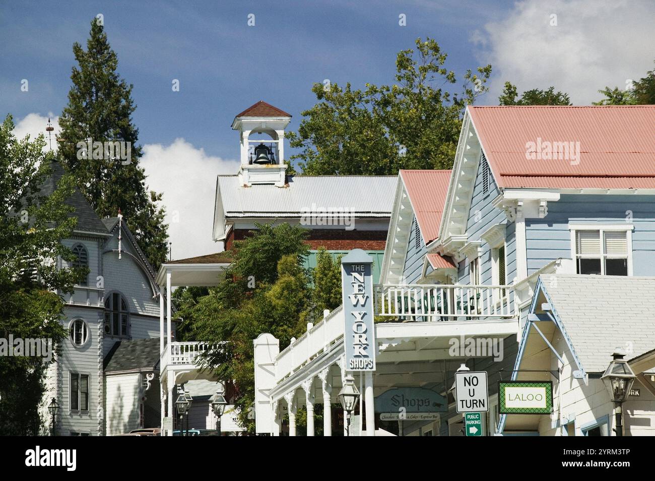 Broad Street in Nevada City. Gold County. California, USA Stock Photo ...