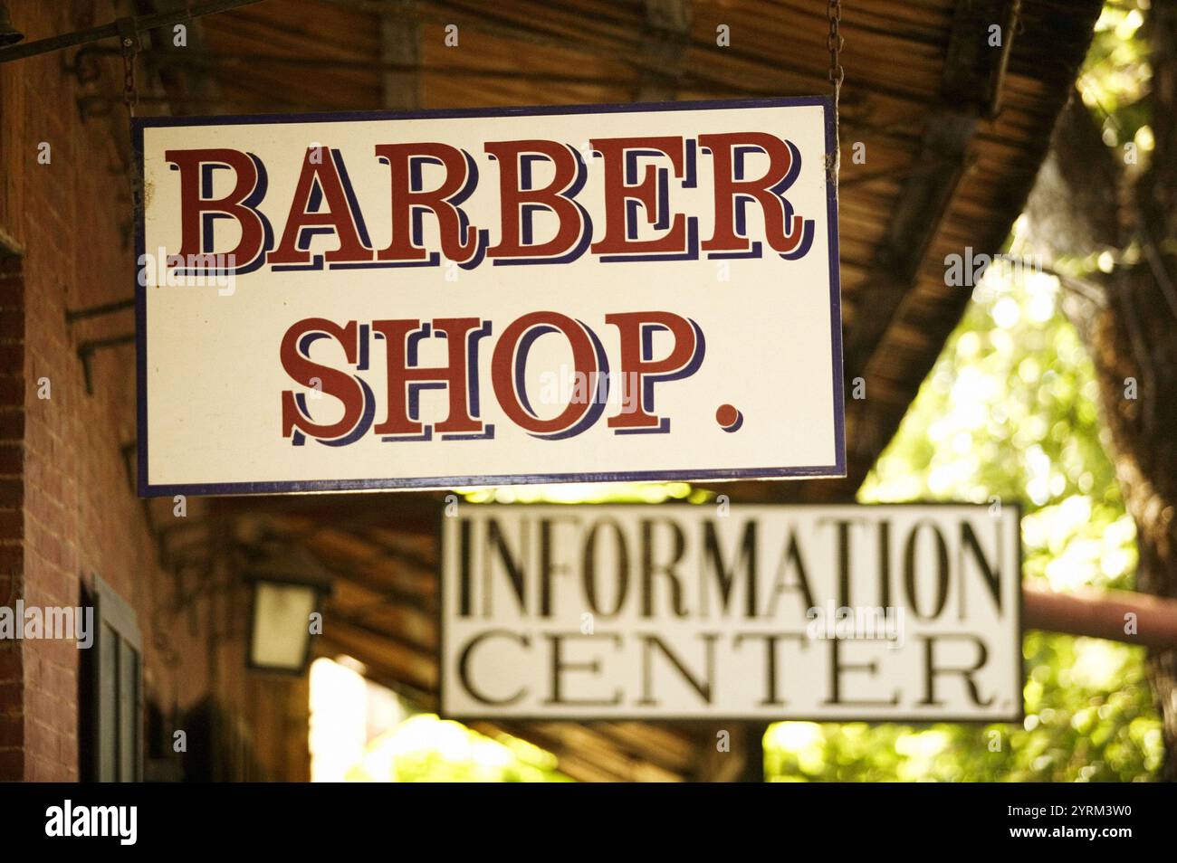 Vintage signs from the Gold Rush-era. Columbia State Historic Park ...