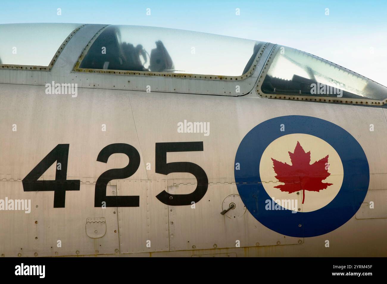 F-101 Voodoo jet with Canadian maple leaf insignia. Alberta Aviation ...