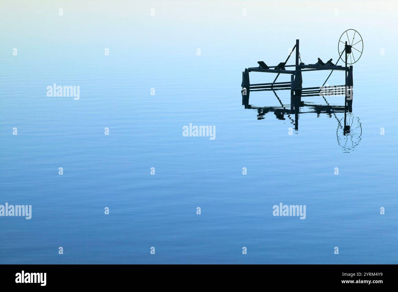 Lake Monona boat dock in morning. Madison. Wisconsin, USA Stock Photo ...