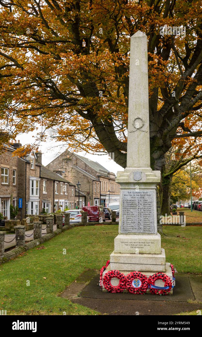 UK, County Durham, Teesdale, Middleton in Teesdale, Chapel Row, houses ...