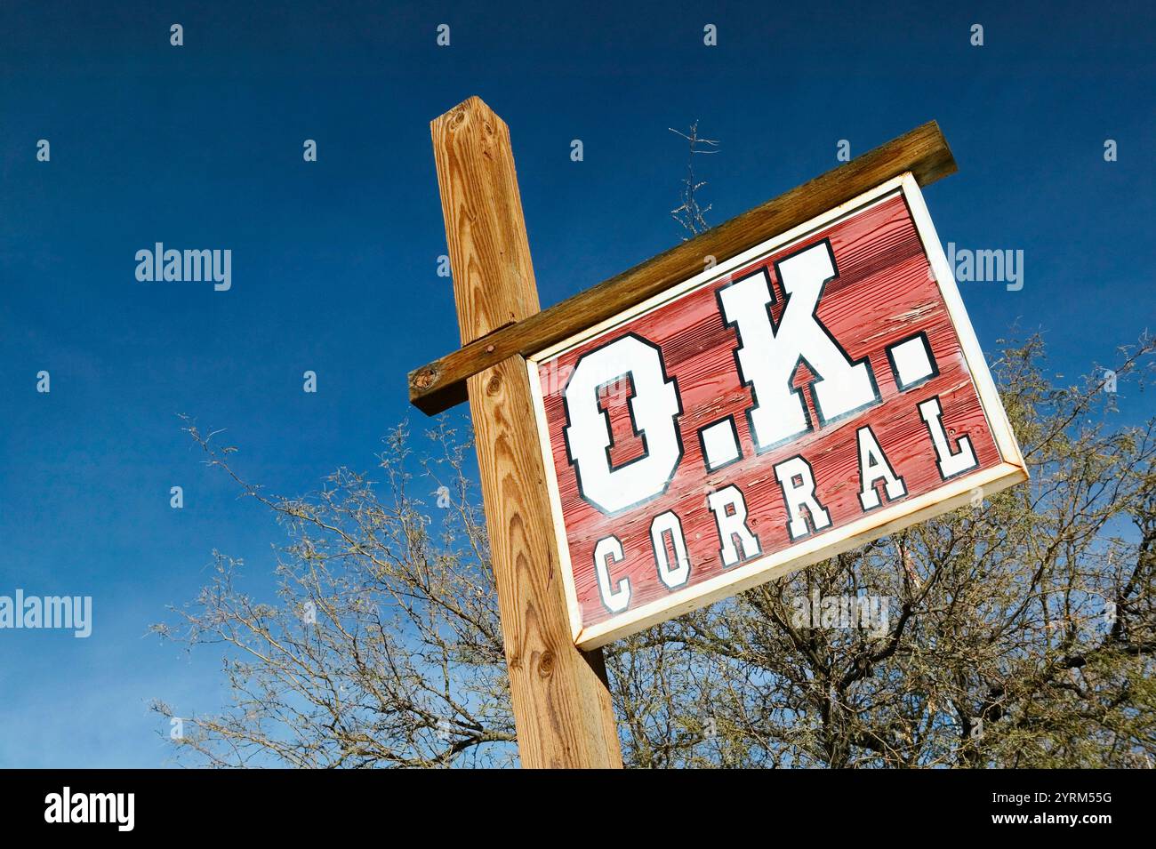 OK Corral gunfight sign. Tombstone, America s gunfight capital. Arizona ...