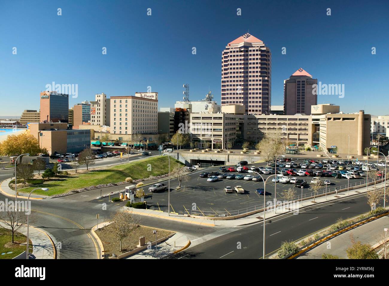 Downtown from Convention Center. Albuquerque. New Mexico, USA Stock ...