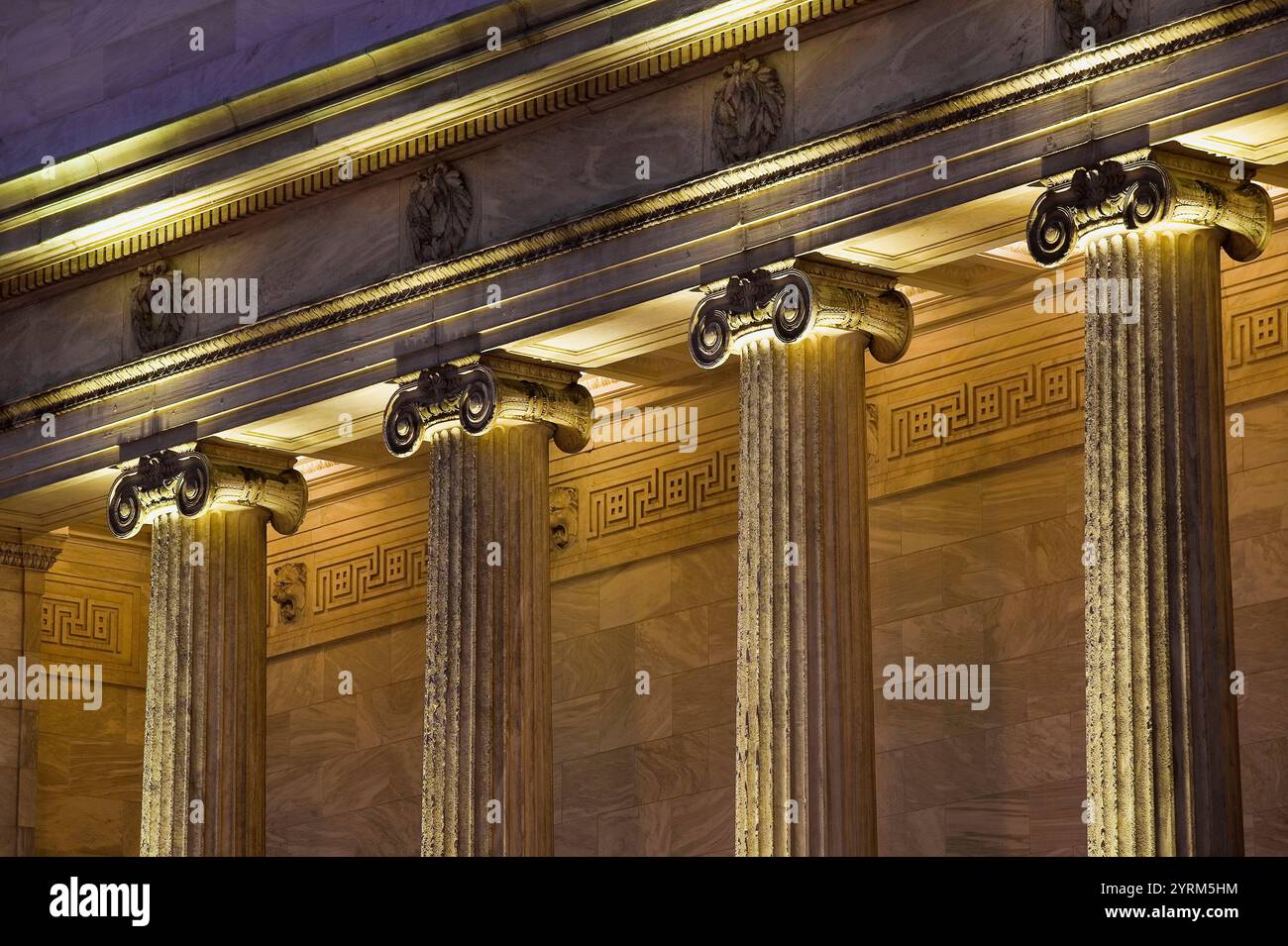 Detail of exterior columns. Montreal Museum of Fine Arts, old section ...