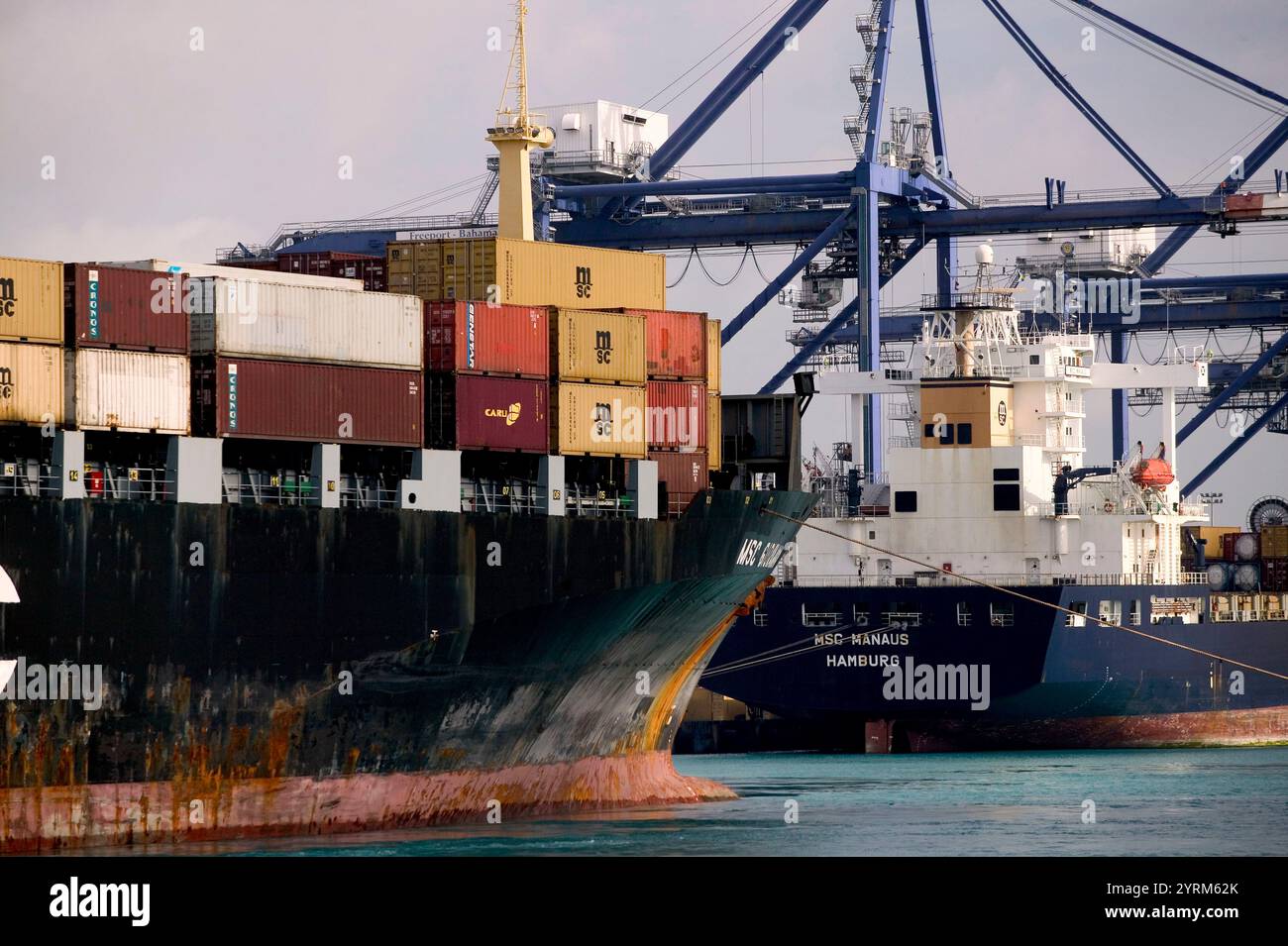 Bahamas, Grand Bahama Island, Freeport: Port of Freeport Container ...