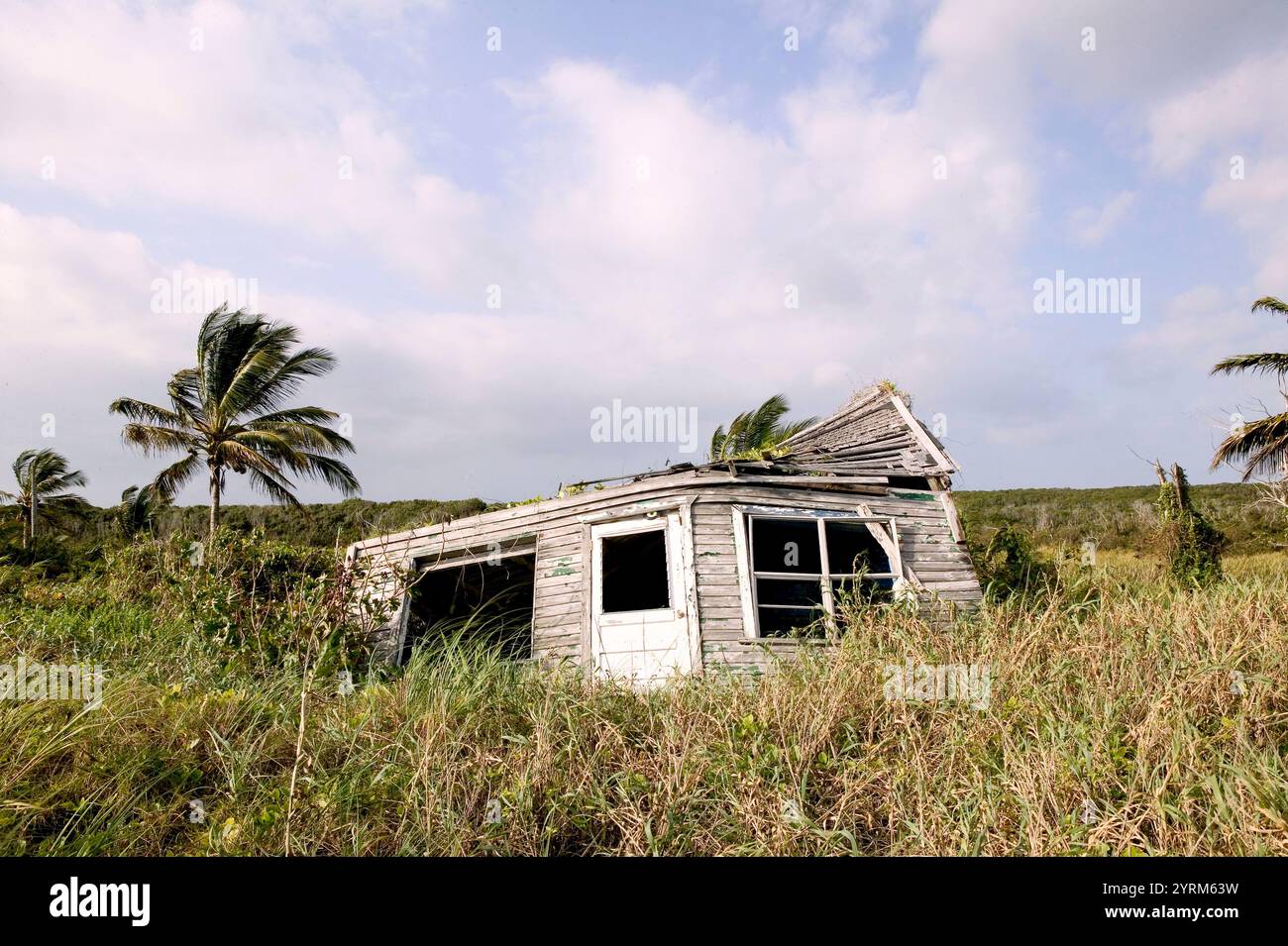Bahamas, Abacos, Great Abaco Island, Crossing Rocks: Hurricane Damaged ...