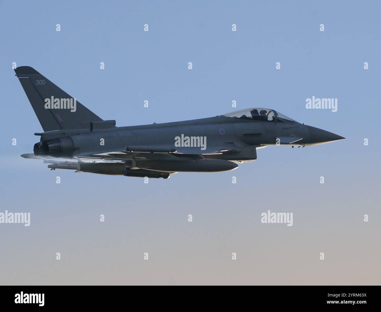 RAF Typhoon after take-off Stock Photo - Alamy