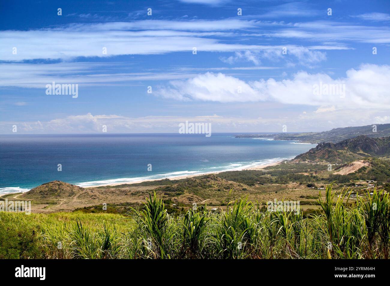 Barbados, North East Coast, Cherry Tree Hill: The Vista from Cherry ...