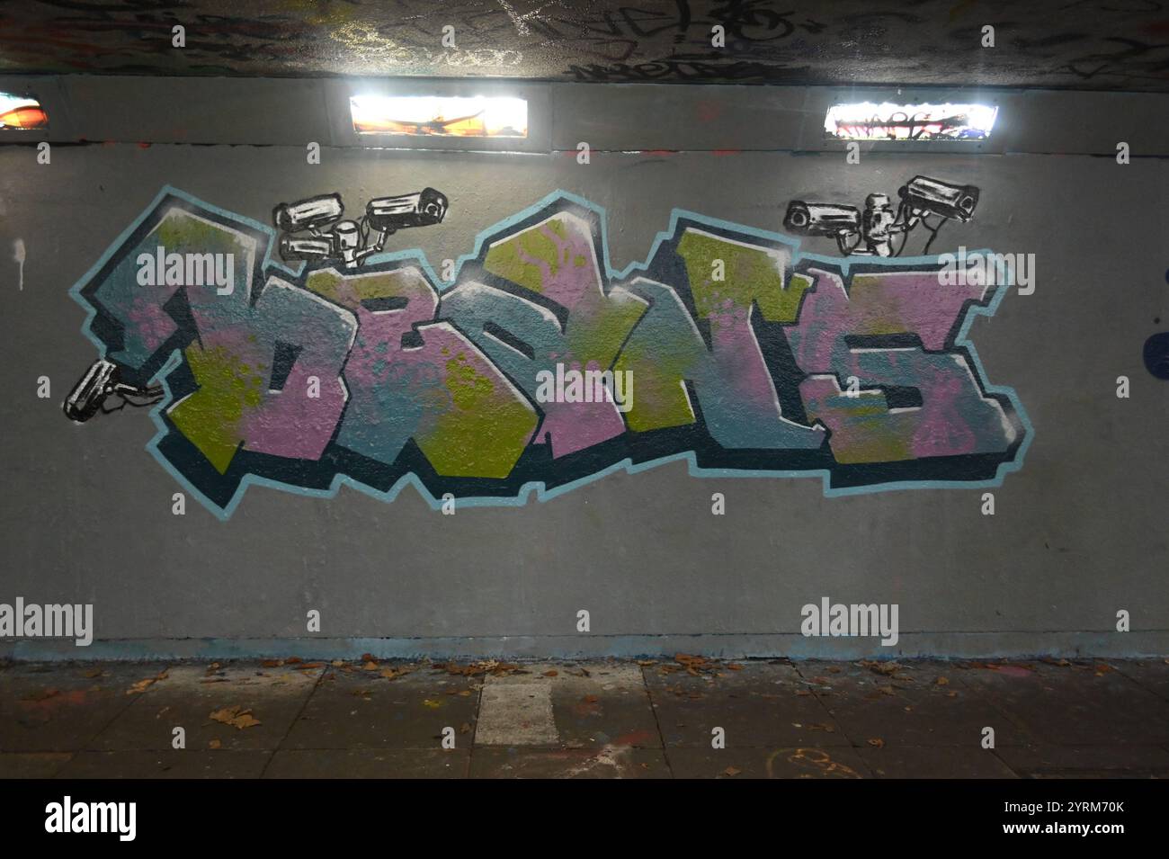 Graffiti in pottergate underpass in Norwich UK Stock Photo - Alamy