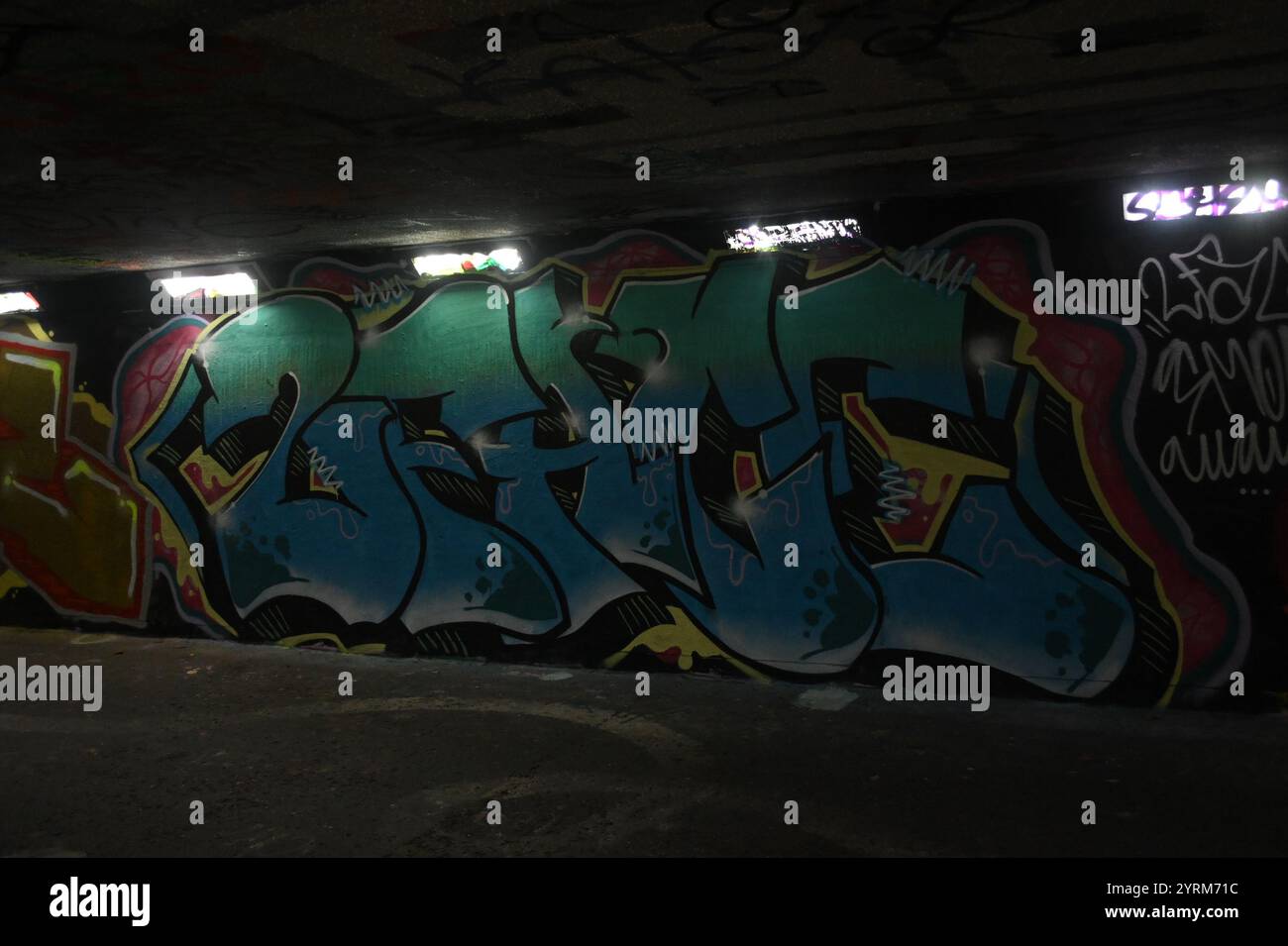 Graffiti in pottergate underpass in Norwich UK Stock Photo - Alamy