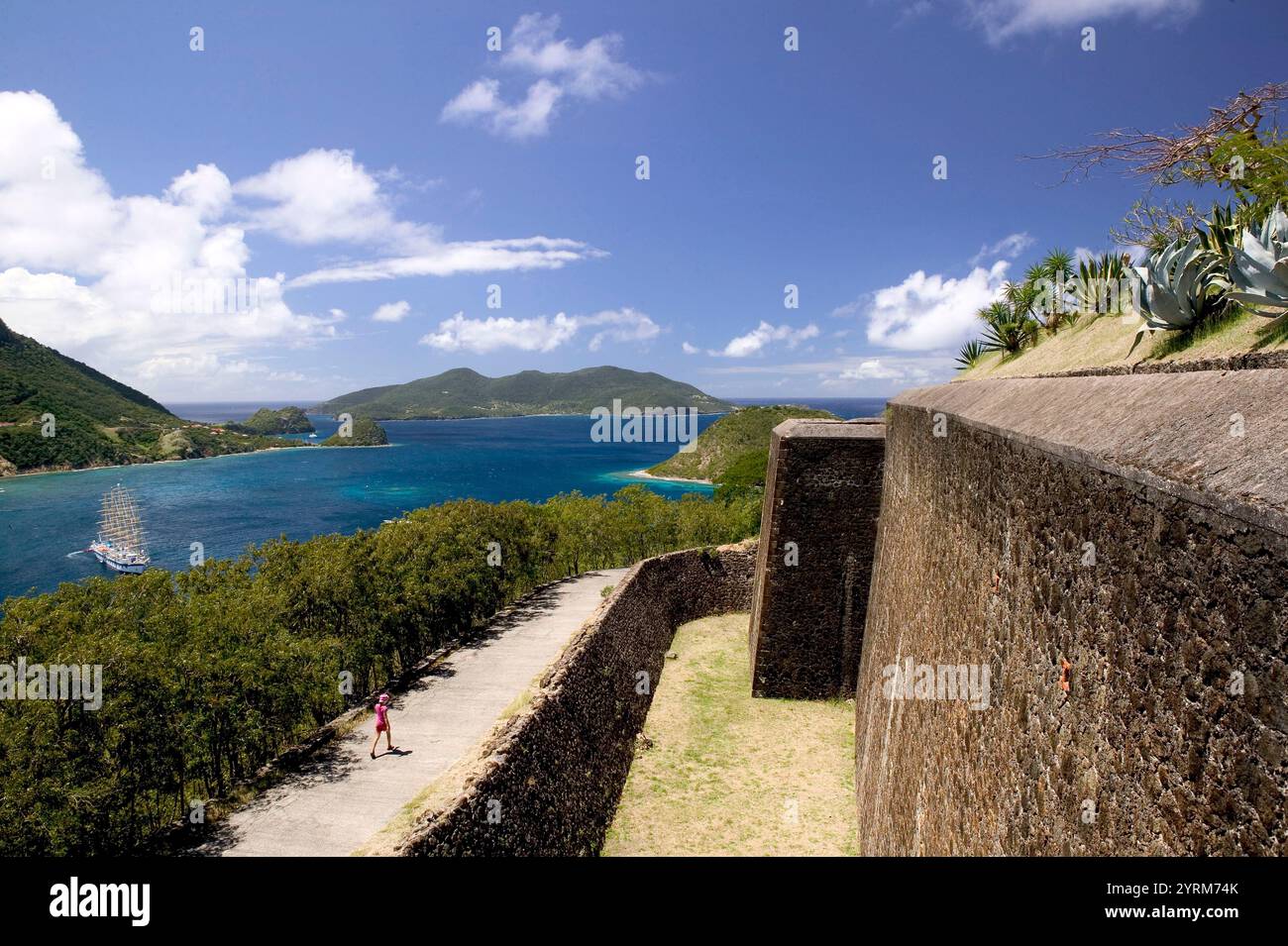 French West Indies (FWI), Guadeloupe, Les-Saintes Islands, Terre-de ...