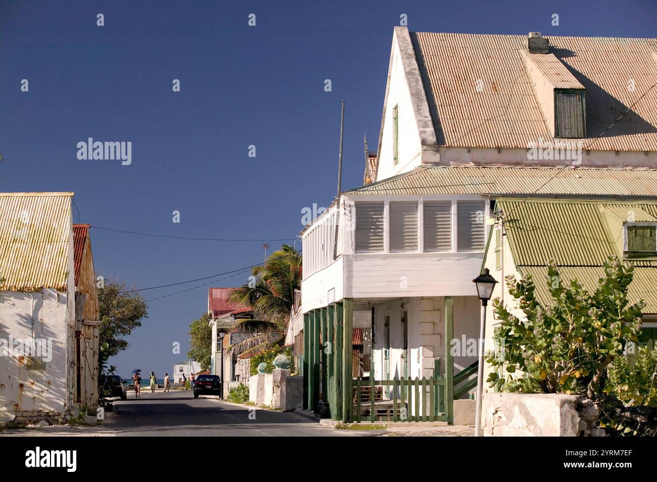 Turks & Caicos, Grand Turk Island, Cockburn Town: Town Buildings, Front ...