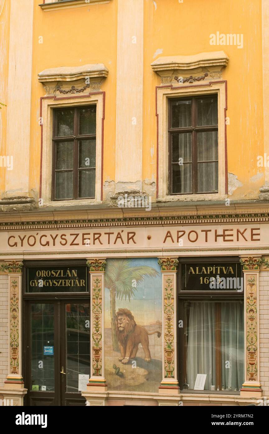 The Lion Pharmacy (b.1623). Sopron, Medieval town on Austrian border ...