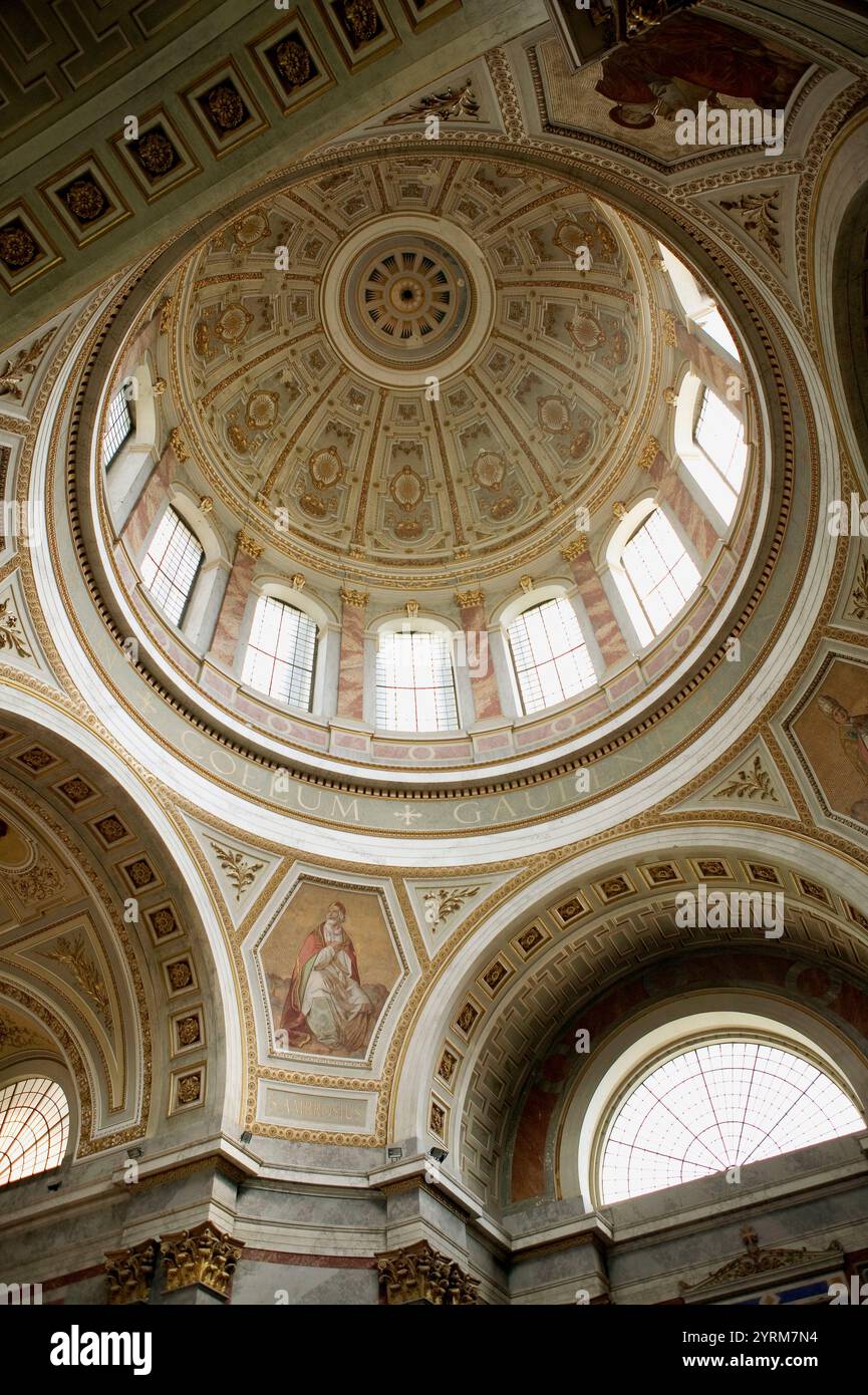 Estergom Basilica (b.1856). Dome interior. Largest church in Hungary ...