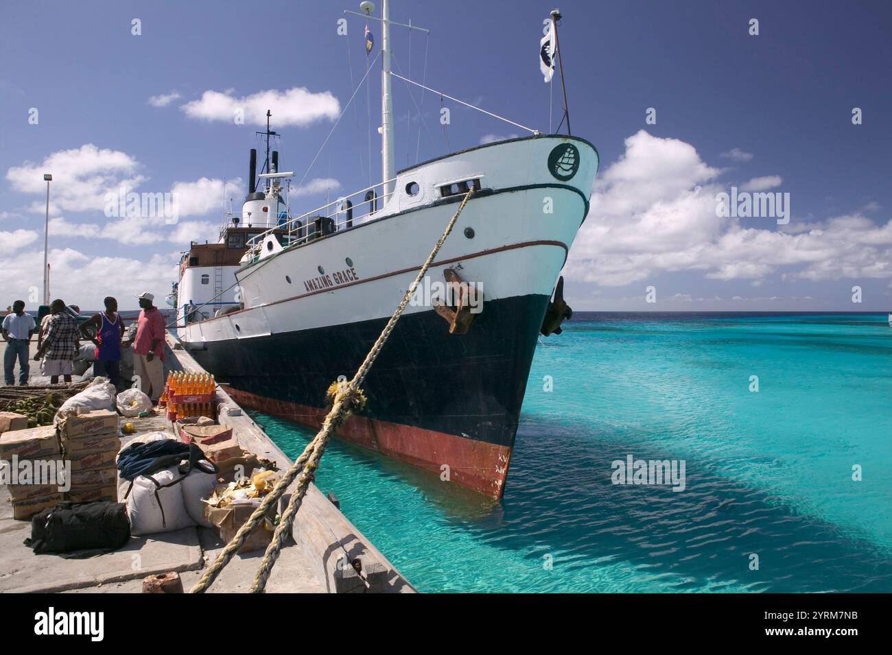 Turks & Caicos, Grand Turk Island, Waterloo: Town Commercial Port ...