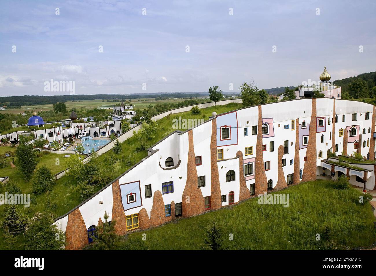 Rogner-Bad Blumau Hotel (b.1997) designed by Friedensreich ...