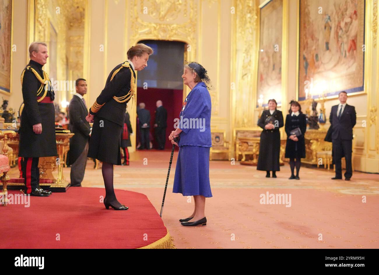 Mrs Sheila Mason, from Nottingham, is made a Member of the Order of the ...