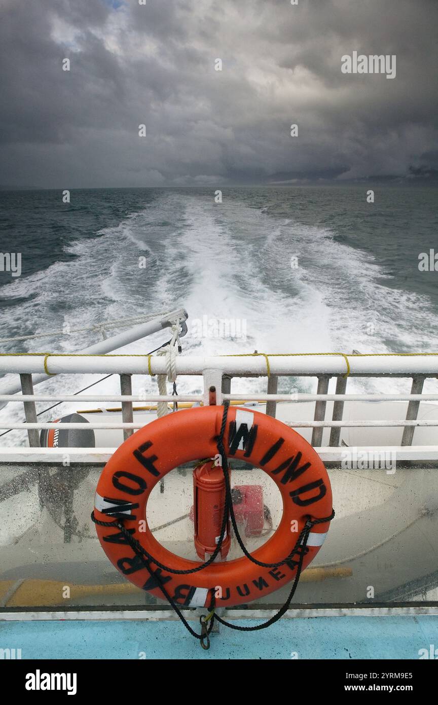 Boat Wake in Glacier Bay. Glacier Bay National Park. Southeast Alaska ...